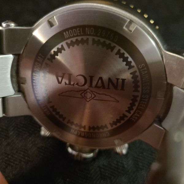 Invicta Men's Model #29760 Diver Blue/Stainless Steel Chronograph With ...