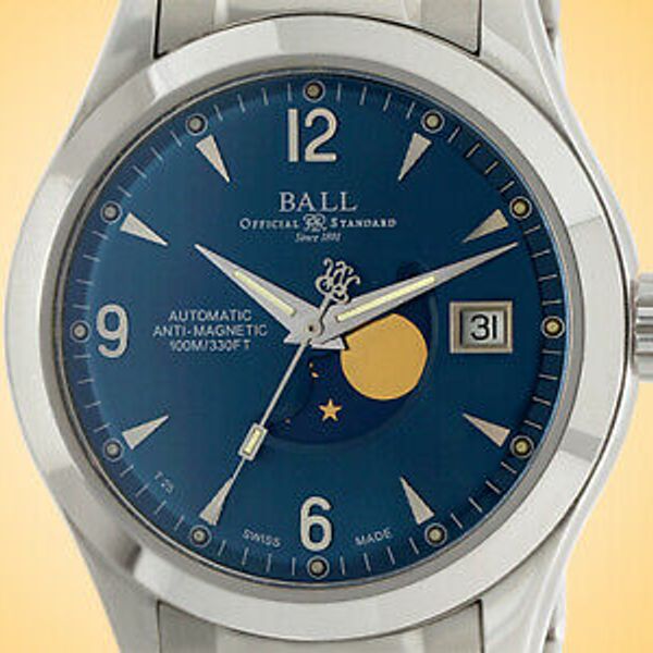 Ball Watch Co. Engineer II Ohio Moon Phase Automatic Stainless Steel ...