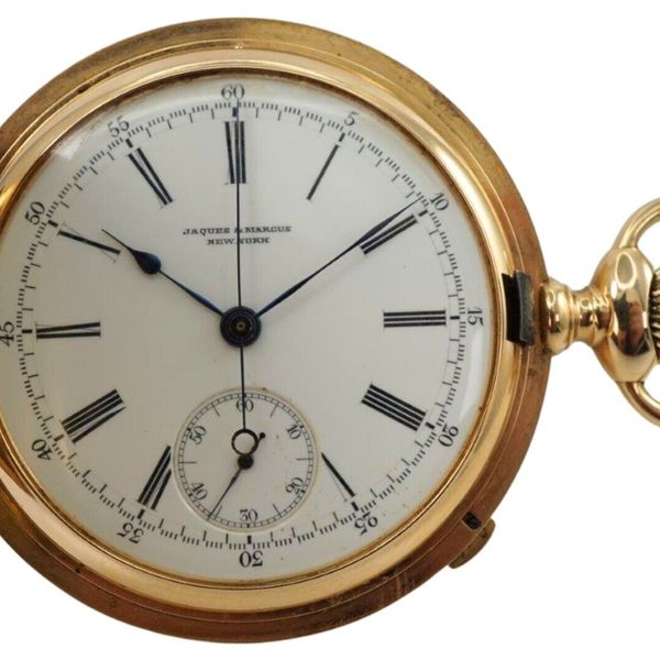 Patek Philippe 18k Yellow Gold Hunting Chronograph Jaques & Marcus NY c ...