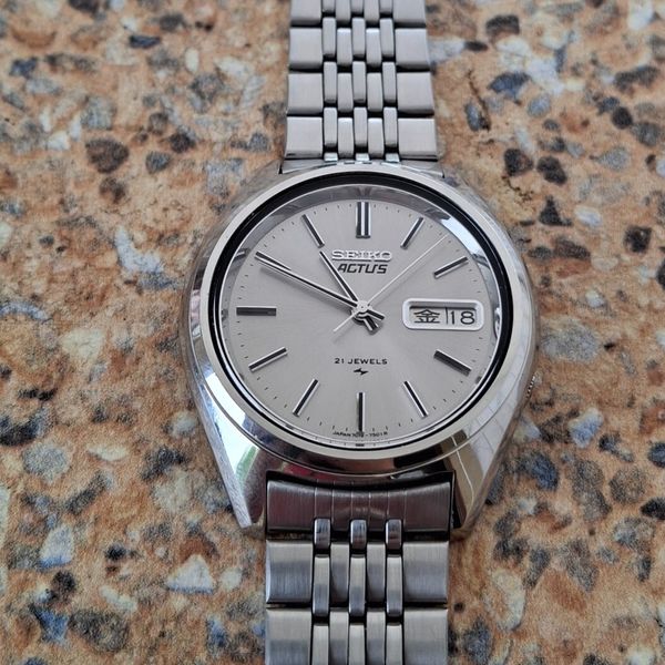 Vintage Seiko Actus 21 Jewels Automatic 7019 7060 February 1978 Kanji | WatchCharts Marketplace