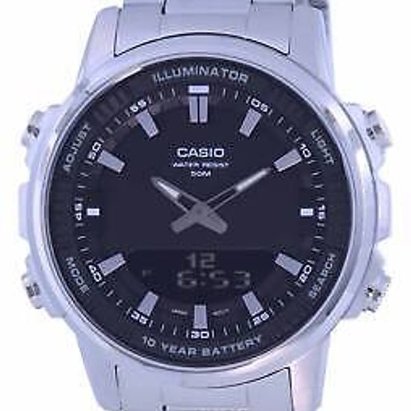 Casio Enticer World Time Telememo Analog Digital AMW-880D-1A AMW880D-1 ...