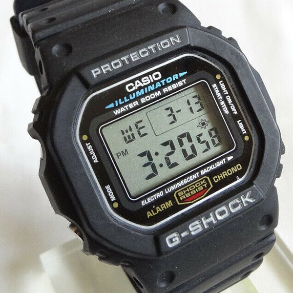 Vintage 1st Generation Mens 1996 Casio G-Shock DW-5600E-1V DW5600E-1V ...