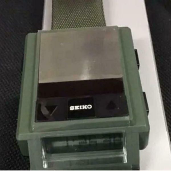 Vintage SEIKO FREQUENCY Watch SCTK019 B010 BPM DJ Music drum Moss Green ...