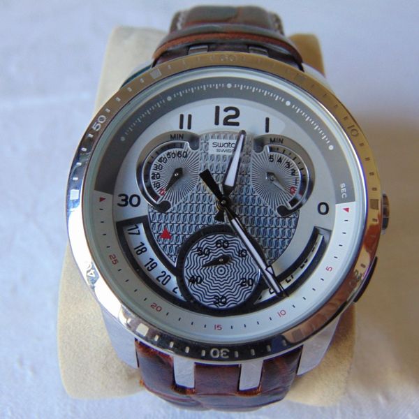Swatch Irony Chrono Retrograde YRS403 COLD HOUR | WatchCharts Marketplace