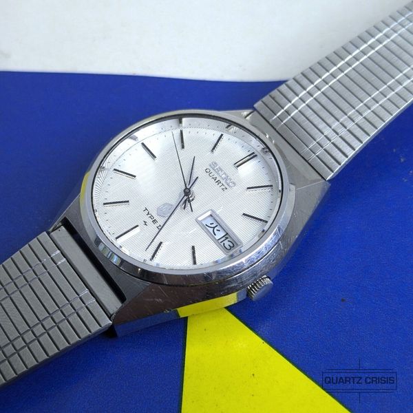 1977 Seiko Quartz Type 2 Day-Date Pinstripe Dial Vintage Wristwatch (4623-8020) | WatchCharts ...