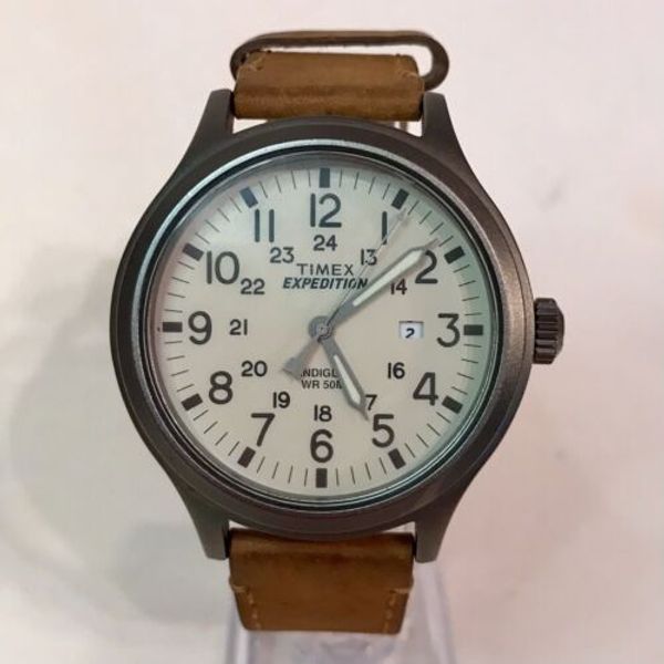 Timex Expedition Watch Indiglo TW4B06500 WR 50M Leather 905 61N Mens Wristwatch | WatchCharts ...