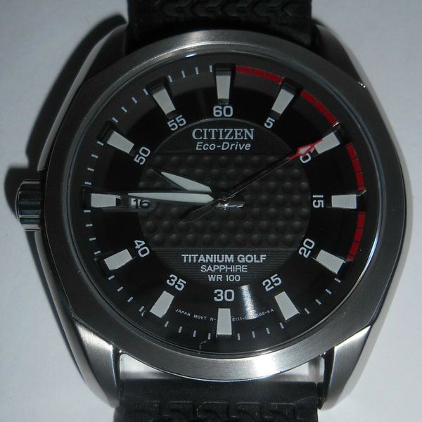 Citizen Titanium Golf Eco Drive Watch - WR 100 - Sapphire - E111 ...