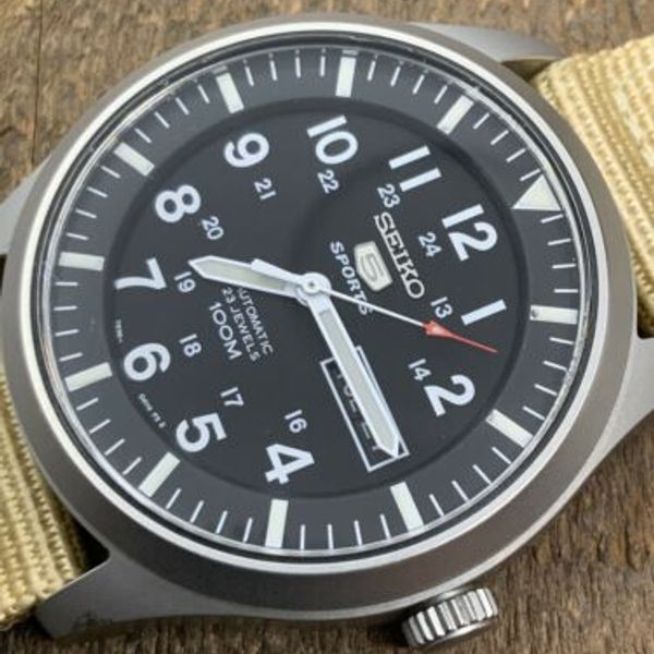 Seiko 5 Sports Men's Black Watch - SNZG15 | WatchCharts