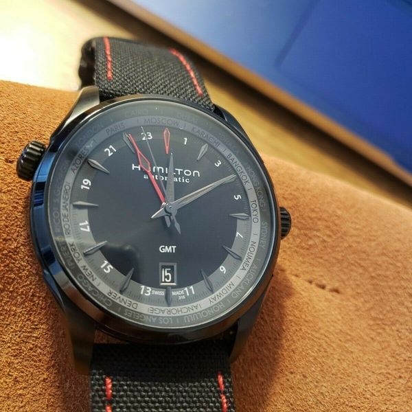 Hamilton Jazzmaster GMT Full Black Limited Edition | WatchCharts ...