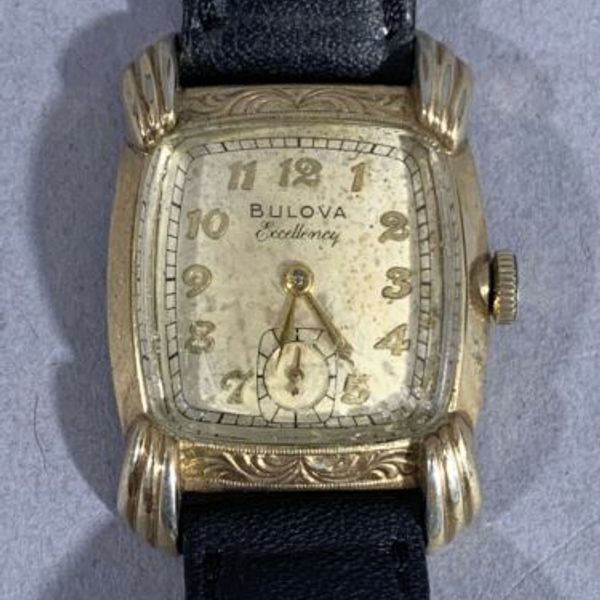 1950’s Bulova 10BM His Excellency Gold Filled Men's 21J Wrist Watch For ...