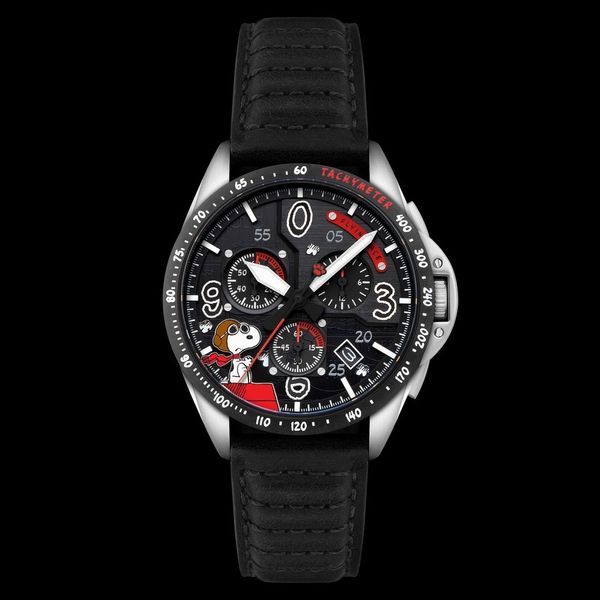 AVI-8 Blakeslee Chronograph Peanuts Snoopy Flying Ace (Biplane Black ...