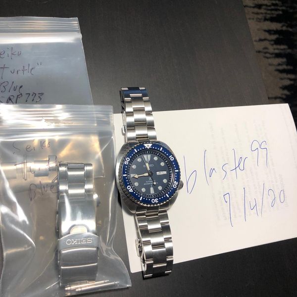 [WTS] Seiko "Turtle" Blue Dial SRP773 -- with upgraded Strapcode ...