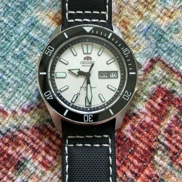 Orient Mako USA II-White Dial-incl. bezel & ceramic insert upgrade + 2 ...