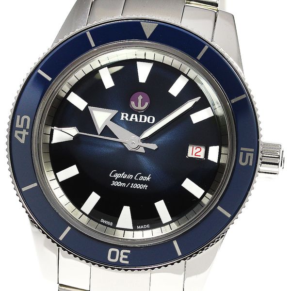 ☆Good condition ★With box and warranty card [RADO] Rado Captain Cook ...