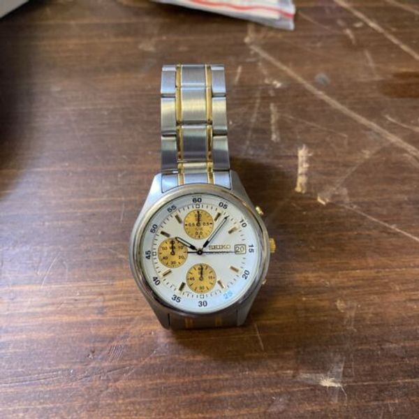 Seiko V657 7100 Nice Preowned Watch Needs Battery | WatchCharts Marketplace