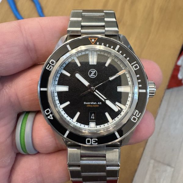 zelos swordfish 42mm Black Sand | WatchCharts Marketplace