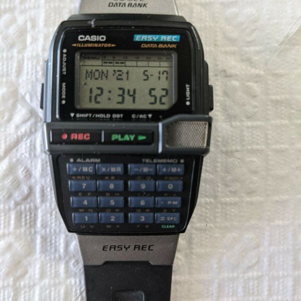 Vintage CASIO Calculator / Watch / Databank - EASY REC DBC-V50 ...