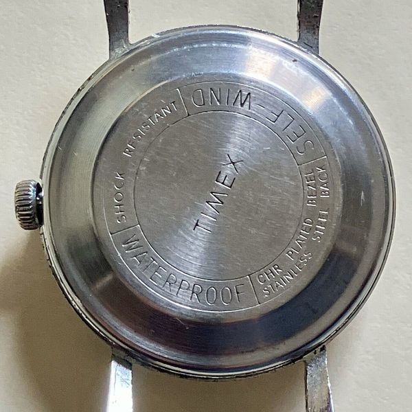 Vintage Timex Self Wind 1950's Men's Wrist Watch 37mm Running ...