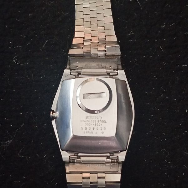 Vintage Quartz Seiko 0634-5001 chronograph watch - LCD digital ...