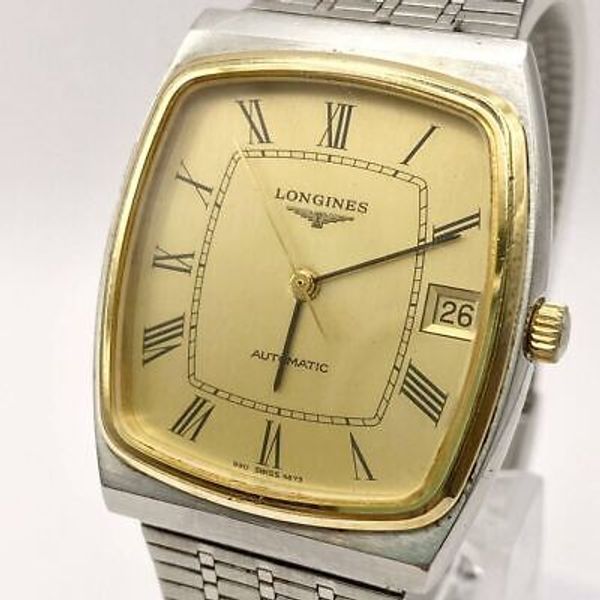 Longines 990 4873 Men's Watch Automatic 30mm Gold Dial Swiss Made ...