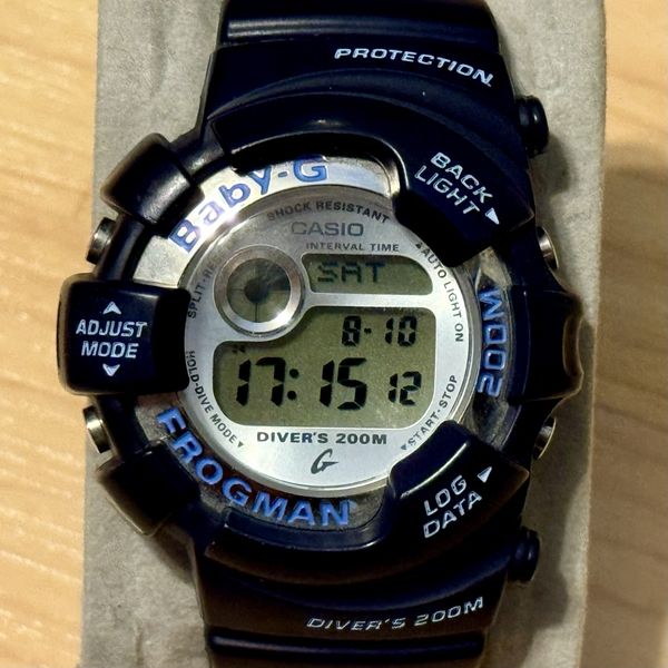 [WTS] Casio G-Shock Baby-G Frogman BGW-100-2A Vintage Navy Blue Digital ...