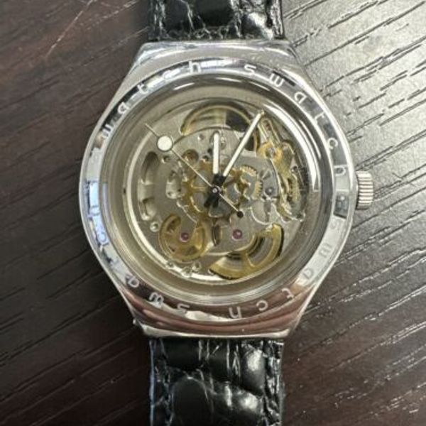 SWATCH IRONY AUTOMATIC SKELETON WATCH | WatchCharts Marketplace