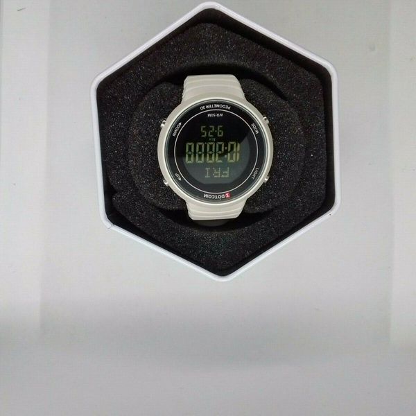 Mens Watch DotCom Digital Water Proof Sports Watch White Sports Watch ...