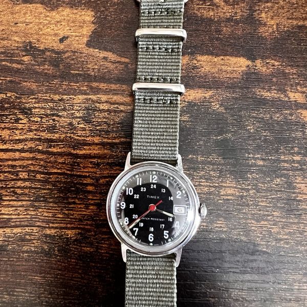 Timex 1972 Vintage Military-Grade Sprite Watch With NATO Strap ...
