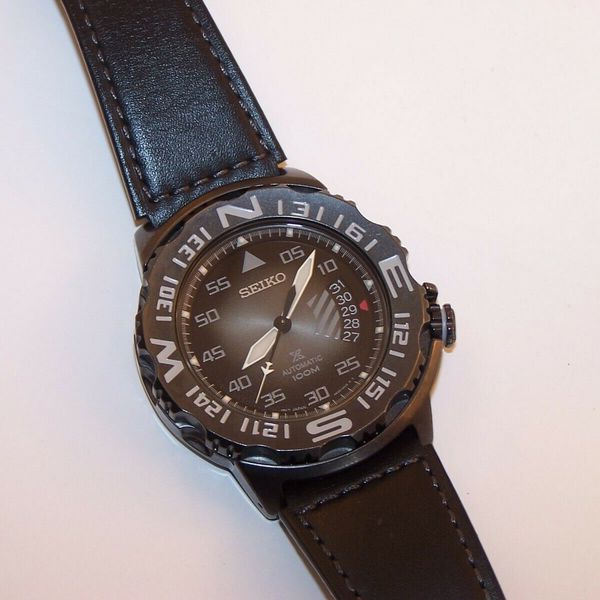 Men's Seiko Prospex 23J Automatic 4R35-00G0 Compass Bezel Black Dial S ...
