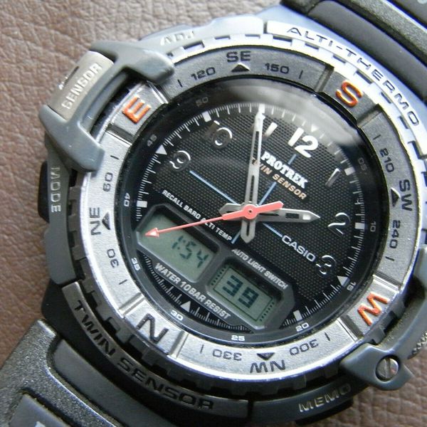 RARE CASIO PRO TREK TWIN SENSOR ALTI-THERMO PRT-70 | WatchCharts