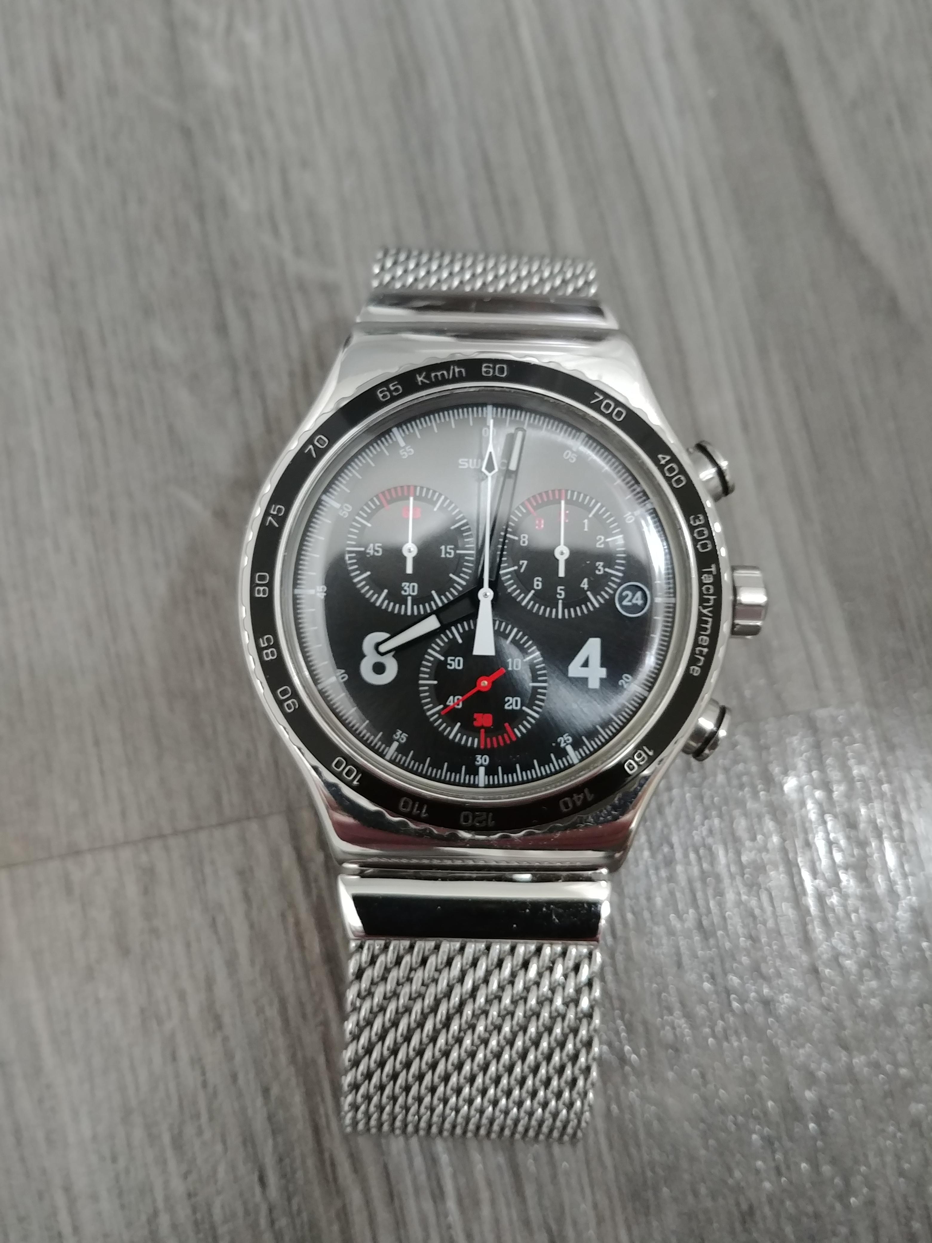 FS: Swatch Blackie Chrono (YVS401G) | WatchCharts Marketplace