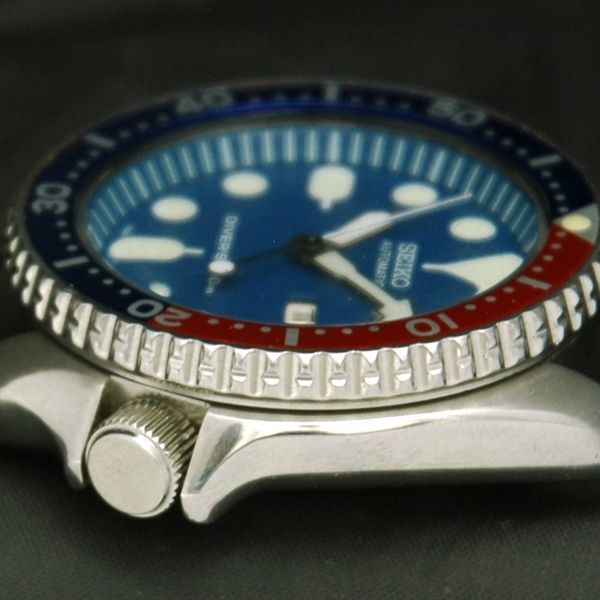 SEIKO Automatic 200M Pepsi DIVER Men's WATCH 7S26-0020 23J Scuba Fix ...