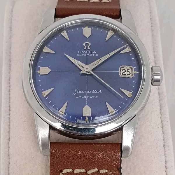Vintage Omega Seamaster Calendar Auto Cal 503 Sunbrush Dial S.Steel Men ...