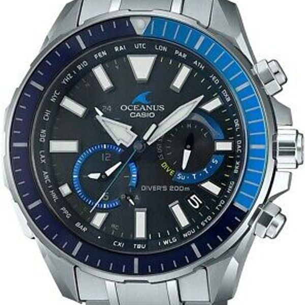 CASIO Watch OCEANUS CACHALOT Bluetooth Diving Log OCW-P2000-1AJF Men's ...