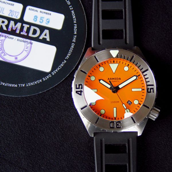 --SOLD-- FS: ARMIDA A1, ETA 2824-2 "Superdome" Diver, Orange Dial, now ...