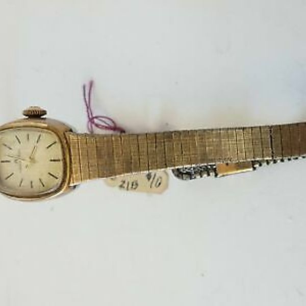 Vintage Hamilton 825478 Watch 10K RGP Bezel Stainless Steel Back ...