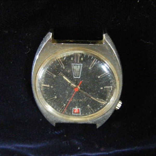 Vintage Bulova Accutron Stainless Steel Mens Watch 2182 For Parts Or ...