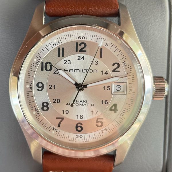 Hamilton Khaki Field Automatic Silver Dial Men's Watch H70455553 *Clean ...