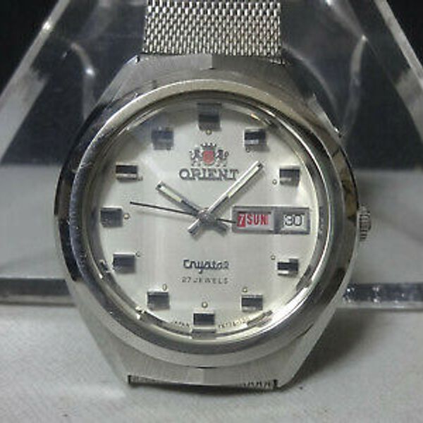 Vintage 1970's ORIENT Automatic watch [Crystal] 27 Jewels Cal.42972 ...