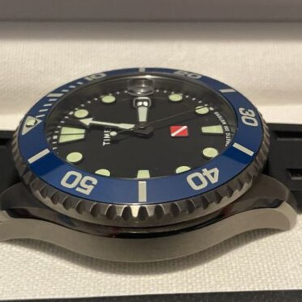 Timex Black Mens Analogue Watch Deep Water Tiburon Automatic TW2W21100 ...