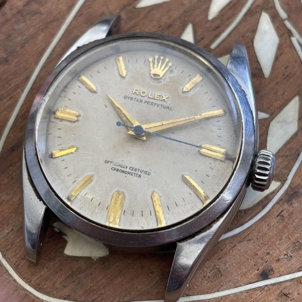 Rolex Oyster Perpetual 6580 Stainless 1954 1955 Vintage wristwatch Rare ...