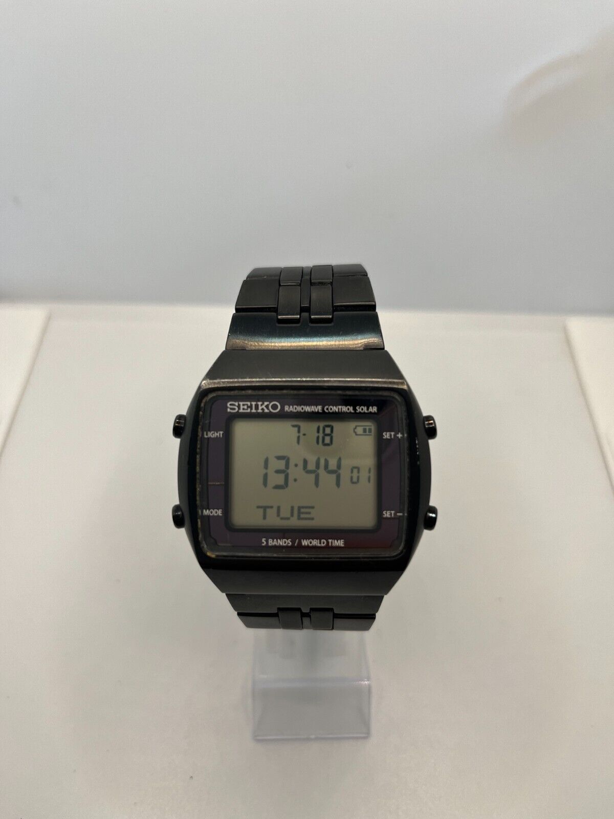 SEIKO Spirit SBPG003 S760-0AA0 Digital Solar Watch Stainless Steel ...