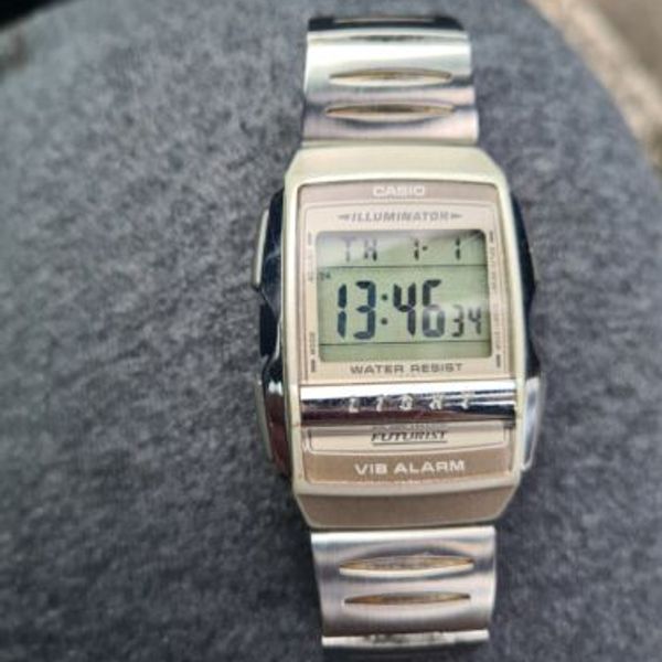 Rare Vintage 90s Casio A220 Futurist module 1922 vibrating alarm mens ...