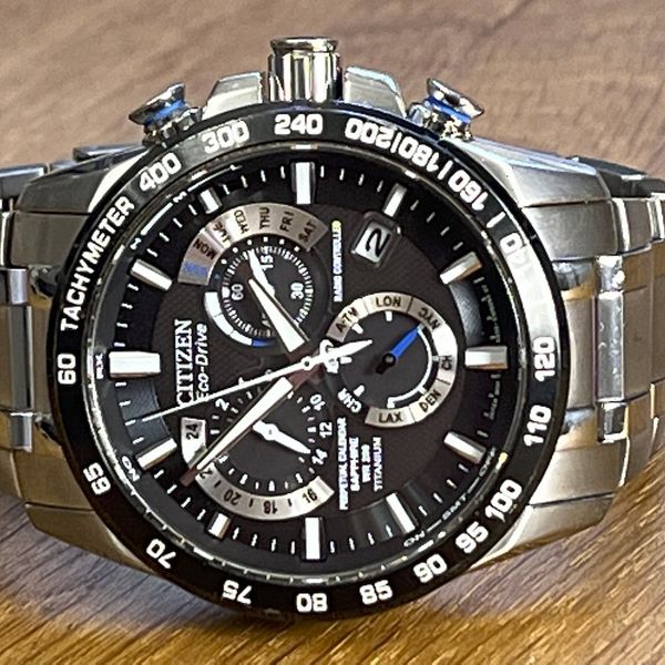 Citizen PCAT Titanium Eco-Drive Men's Chronograph Watch - CB5908-57E ...