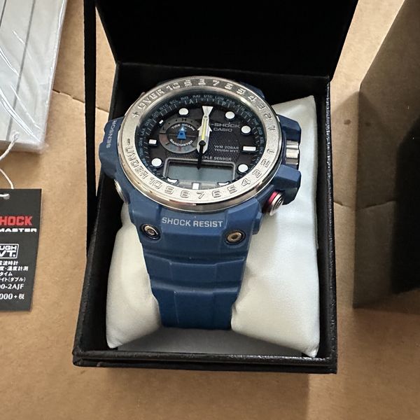 Casio G-Shock Gulfmaster Mens Watch GWN-1000-2AJF Blue | WatchCharts ...