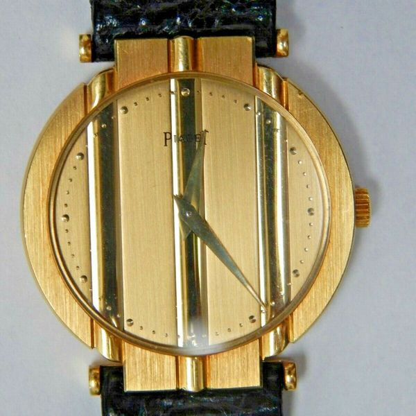 Luxury Piaget 8P1 8273 18k Gold Quartz Wrist Watch w/ Box & Paperwork ...