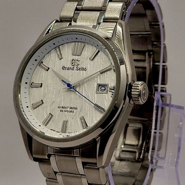 CUSTOM MOD (GRAND SEIKO) WHITE AUTOMATIC NH35A MOVEMENT OPEN CASE-BACK ...