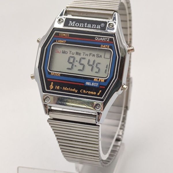 Original Vintage Wrist Watch MONTANA Quartz Chronograph 1980s VIDEO ...
