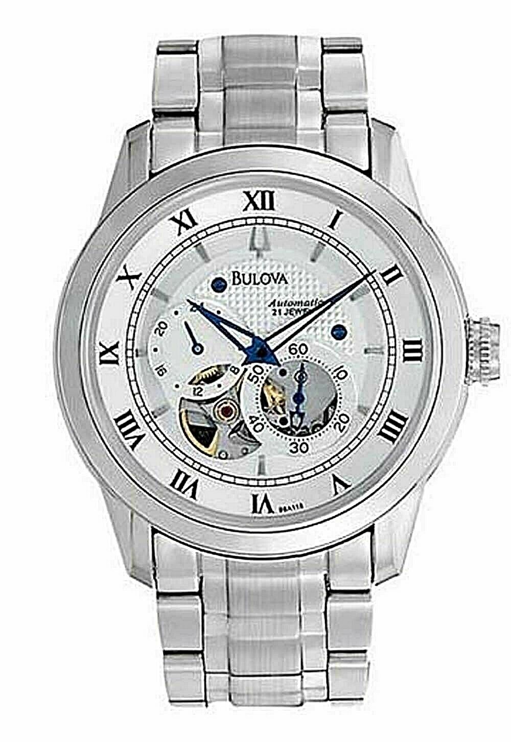 Bulova 96A118 Automatic 21 Jewel Watch Skelton Dial Box & Papers BRAND NEW | WatchCharts