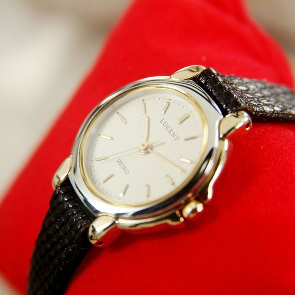 Vintage Seiko Lucent Quartz Gold Plated Women's Dress Watch ...